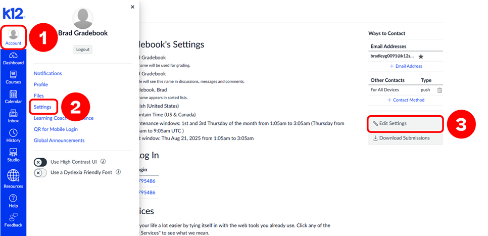 K12 School (OLS) Update Your Time Zone Settings