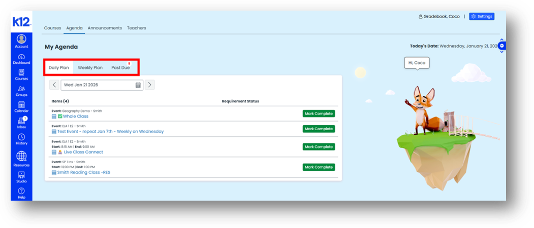K5 Dashboard Help Article