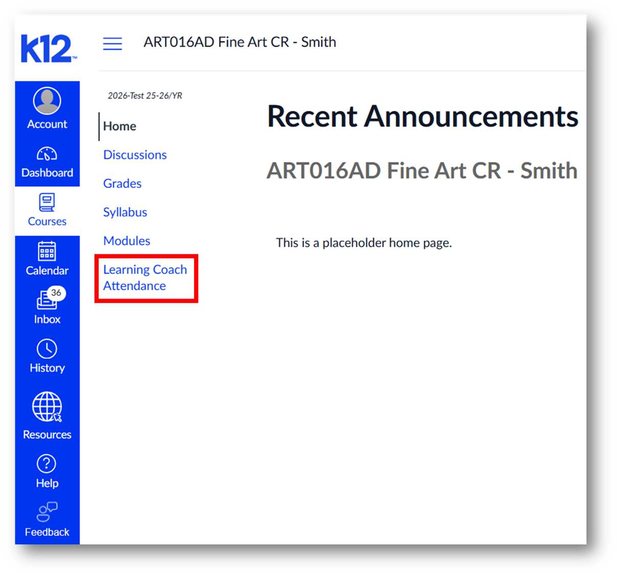 K12 School (OLS) Logging Attendance